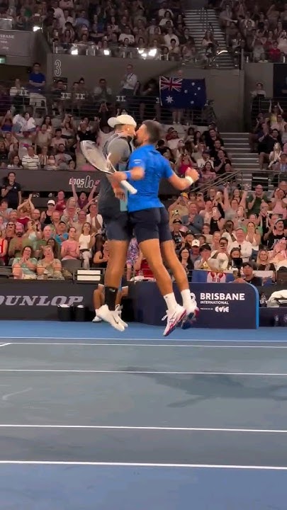 Djokovic & Kyrgios CRAZY Celebration after Win - YouTube