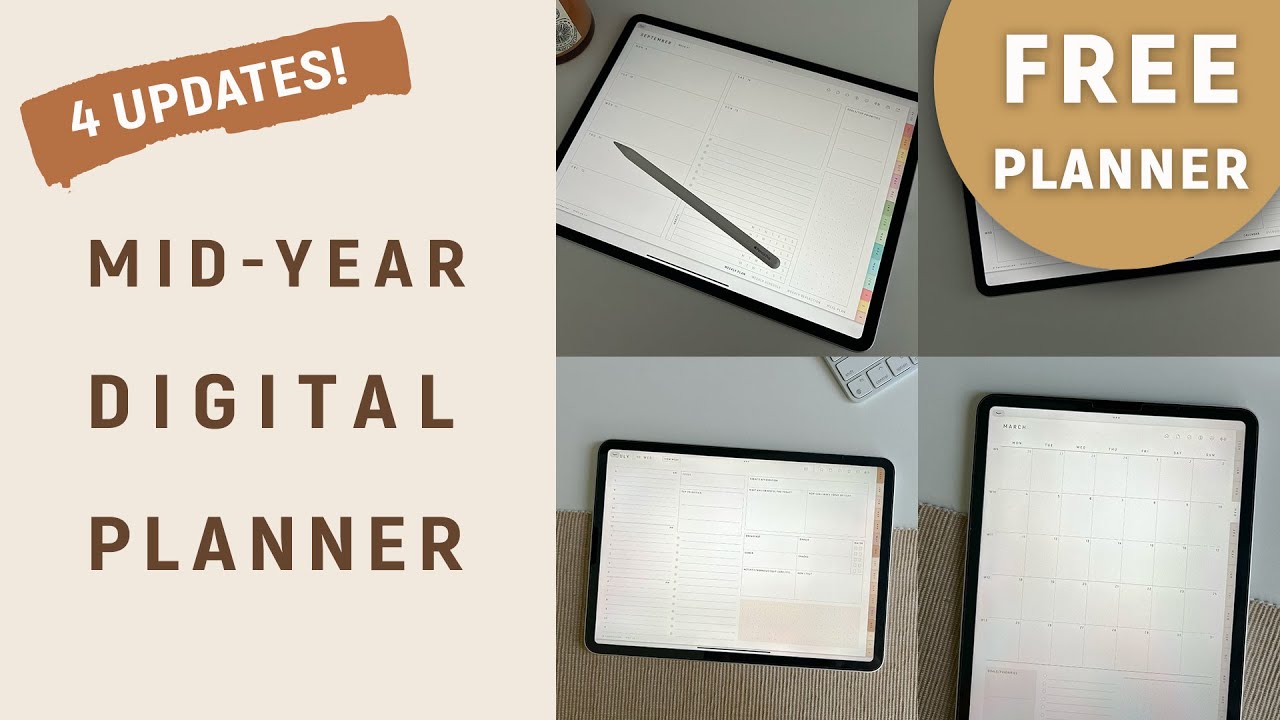 Mid Year Planner Tour + 4 Exciting Updates | FREE Planner - YouTube
