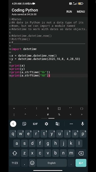 Python Date and time | how to know date and time useing python | time | date | python - YouTube