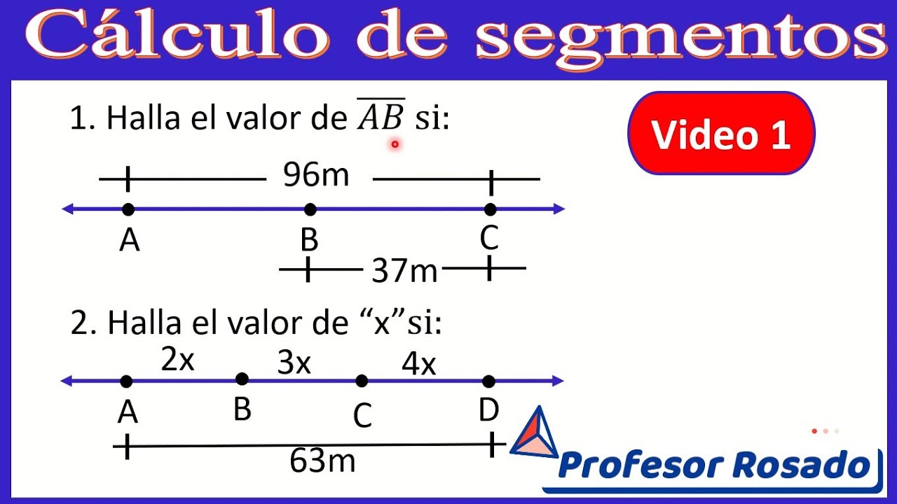 Calcul El Segmento AB Y El Valor De X En Las Figuras Video 1 YouTube