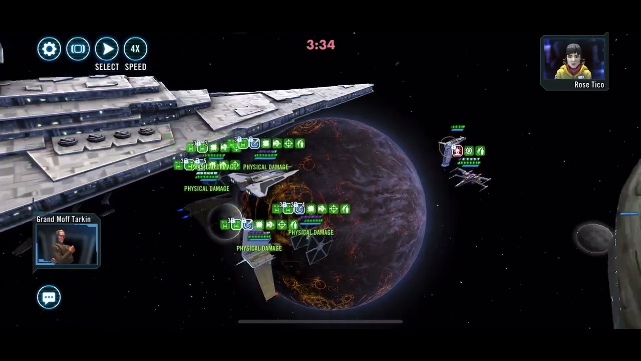 SWGOH - Empire 4-ship vs Resistance Raddus (Holdo) - YouTube