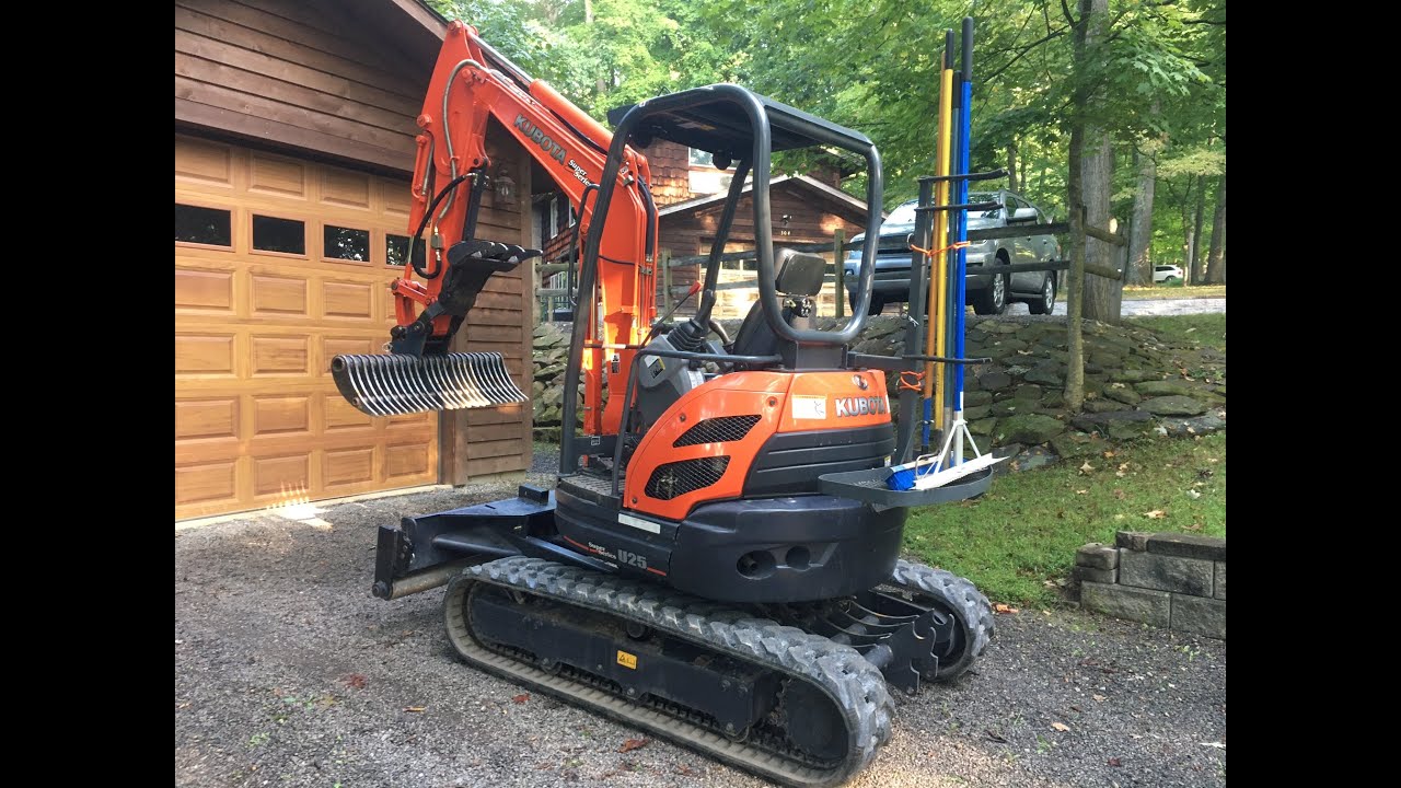 How I deck out my mini excavator for doing driveway repairs - YouTube
