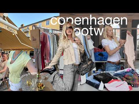 selling all my clothes at the flea market in copenhagen | realistic scandi summer outfits