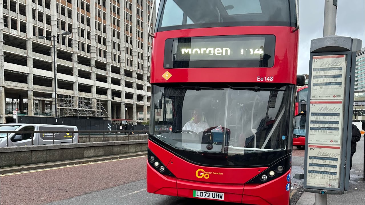 *LD72 UHW*Go Ahead London 72Reg BYD D8UR DD ADL Enviro400EV - YouTube