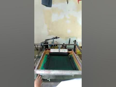 home made screen print machine - YouTube