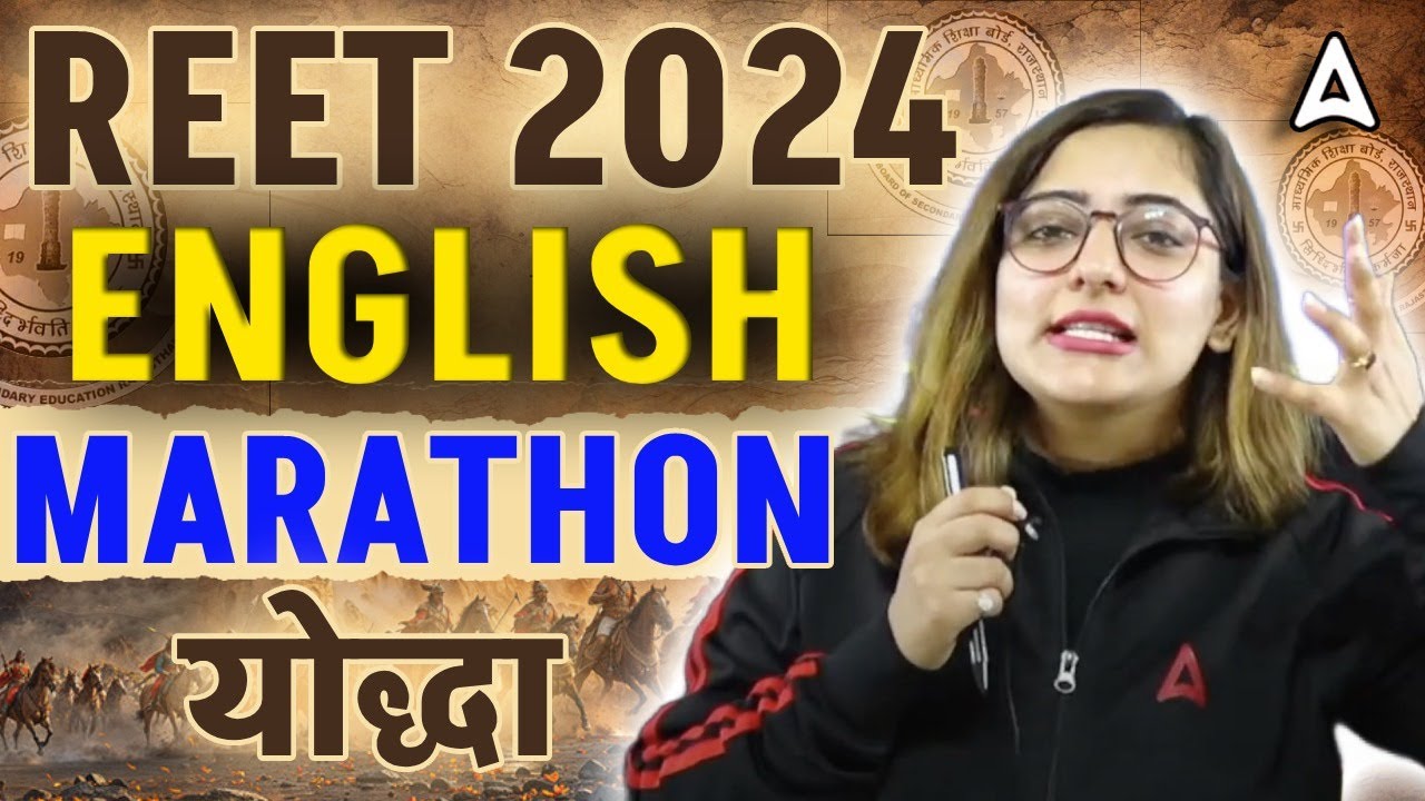 REET 2024 English Classes | REET English Marathon Class by Nidhi Arora ...