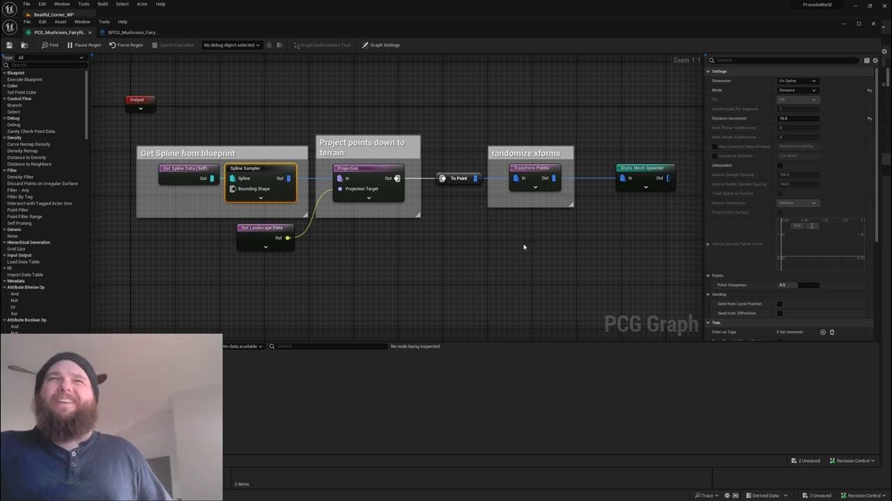 Unreal Engine 5 3 PCG Mushroom Fairy Ring - YouTube