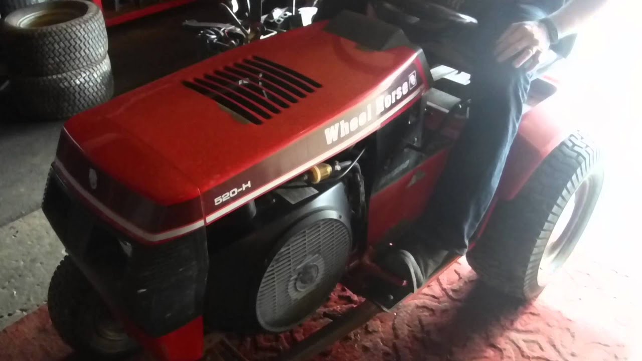 Wheel Horse 520H Run Test - YouTube