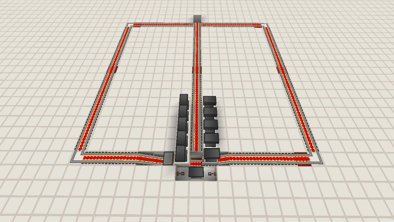 Minecraft Minecart Intersection with Player Direction Detector - YouTube