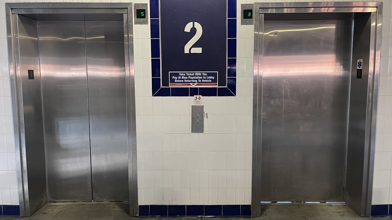 Scenic Otis Gen2 Elevators at Grant Street Parking Garage - Blue Deck ...