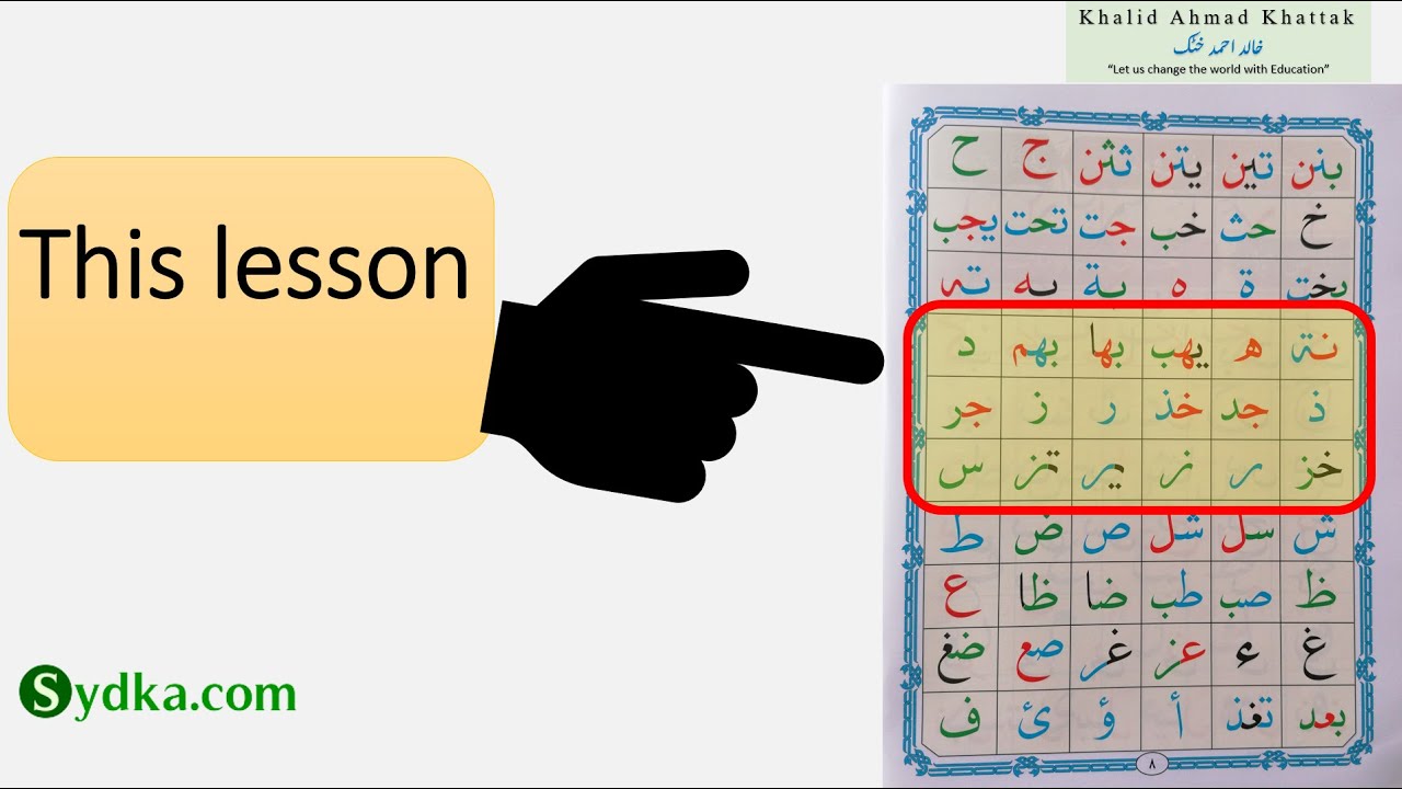 Al-Qa'ida Al-Noorania, Lesson 2 (2.5) - YouTube