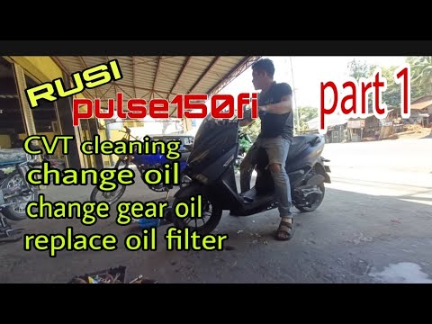 RUSI PULSE 150fi CVT CLEANING (PART 1) - YouTube