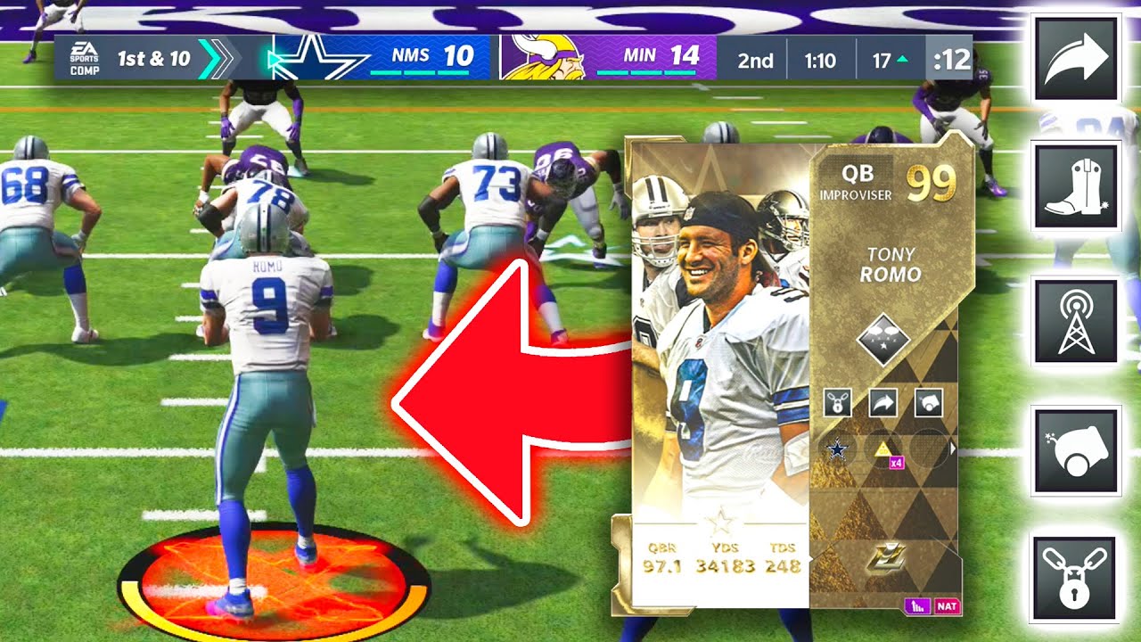 EA SAVED THE BEST FOR LAST...99 OVERALL TONY ROMO is AMAZING - Madden ...