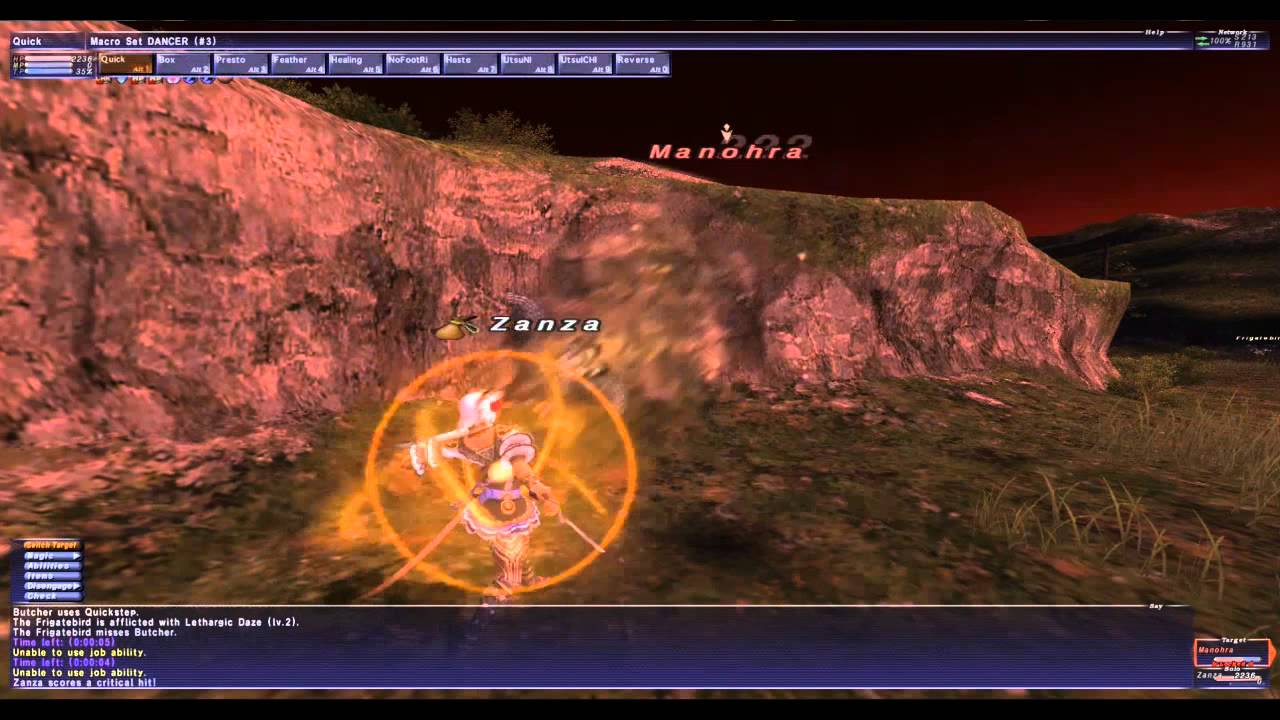 FFXI - Manohra (DNC Solo) - NM Hunt #002 - YouTube
