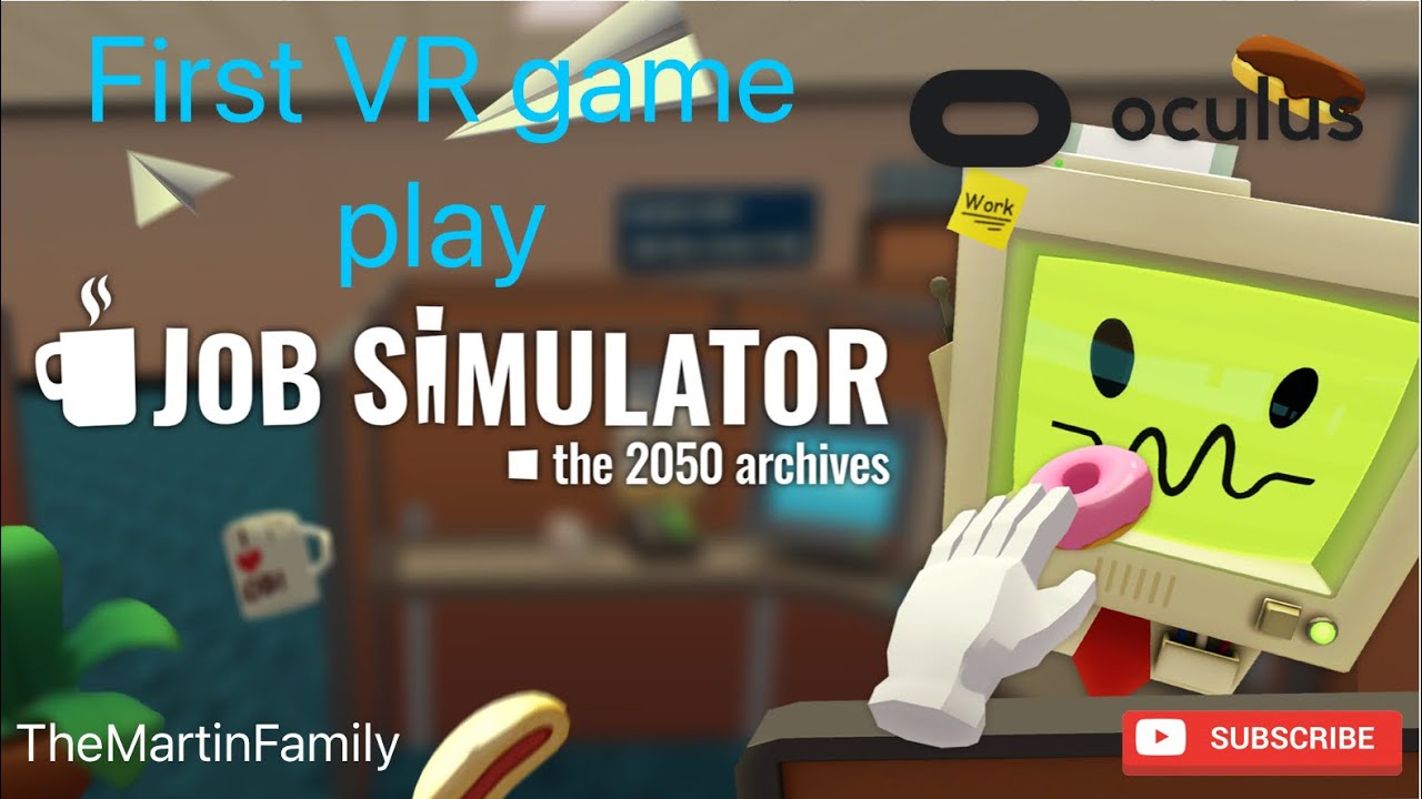 First VR game play (job sim) - YouTube