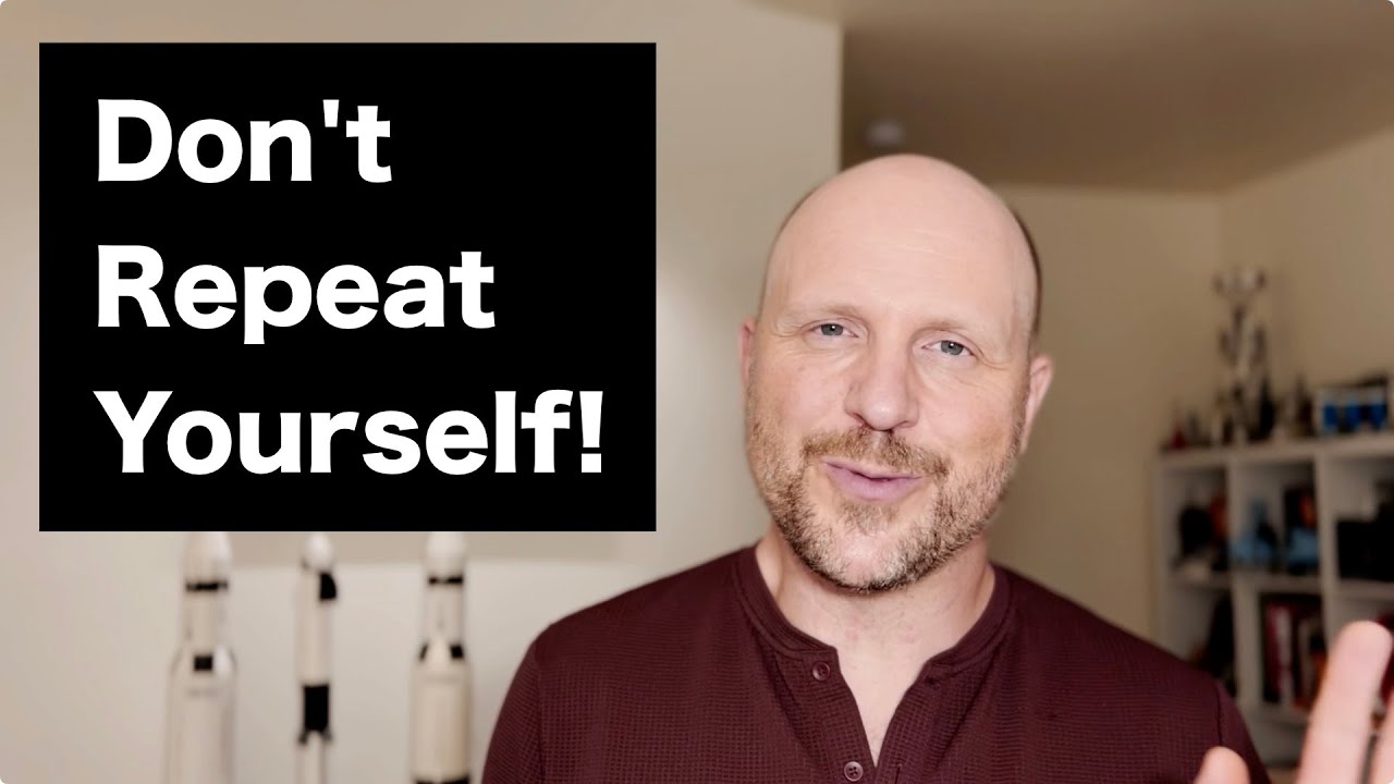 E9 - DRY — Don't Repeat Yourself - YouTube