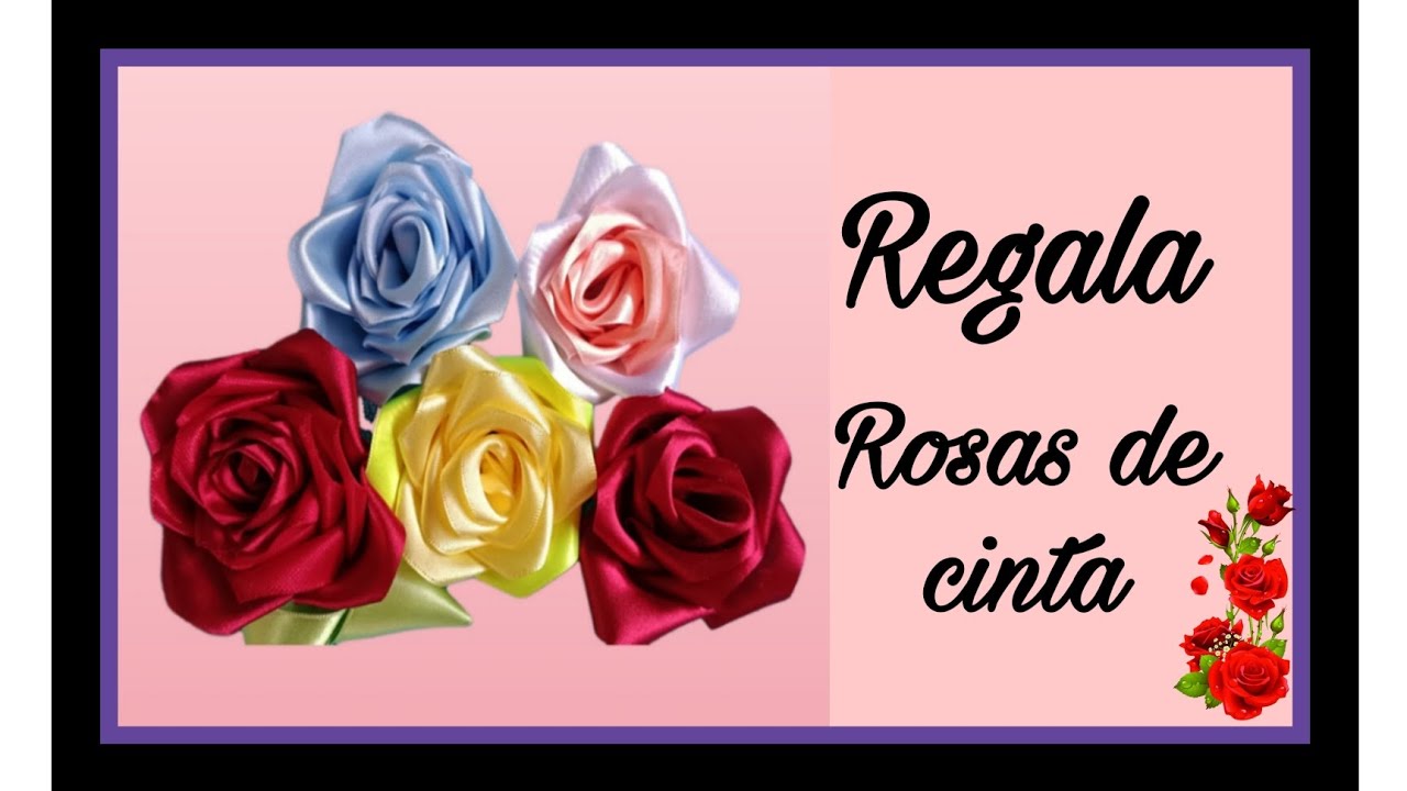 Rosas de cinta-Dia de las madres |ribbon roses|| mothers days ...