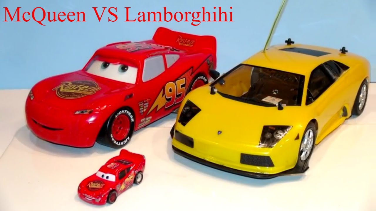 Fast Talking Lightning McQueen vs RC Lamboughini Murcielago, which is ...
