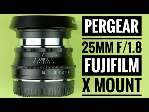 Pergear 25mm f/1.8 Fujifilm X Mount
