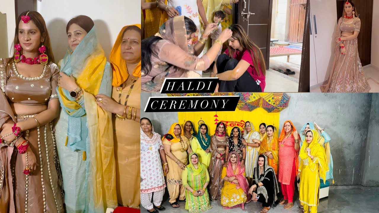 Swati ki shadi || part-4 || haldi ceremony 💛||seema sonu lohia ️ - YouTube