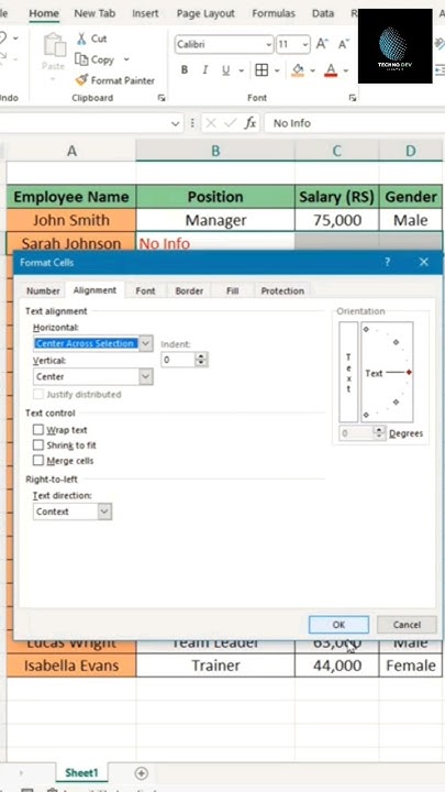 How to Use Alignment in Excel #shorts #exceltech #excelgyan #exceltips - YouTube