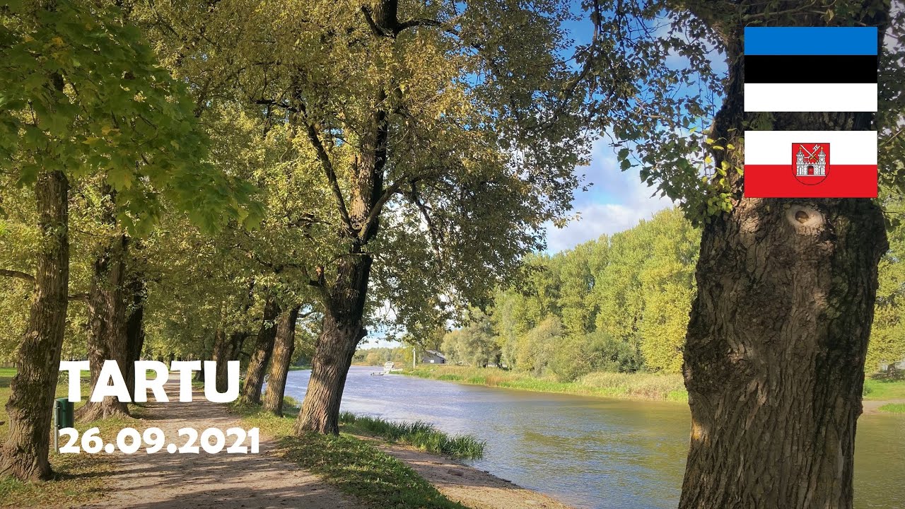 Tartu, Estonia. Short walk in city parks. 4K - YouTube