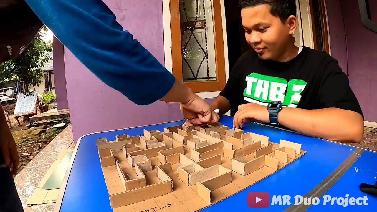 Video Pertama - Membuat Permainan Labirin dari Kardus Dan Kelereng ...