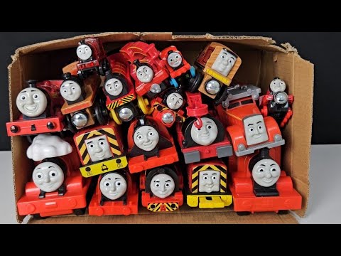 Thomas & Friends Red Train Toys Come Out of the Box - YouTube
