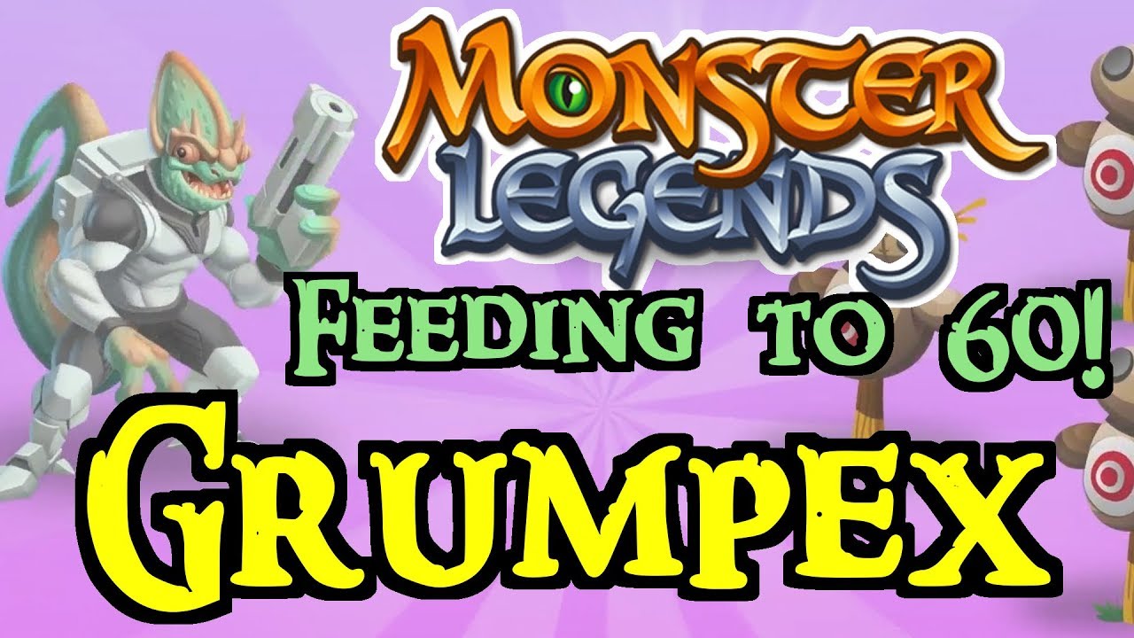 Monster Legends - Feeding to 60! : Grumpex - YouTube