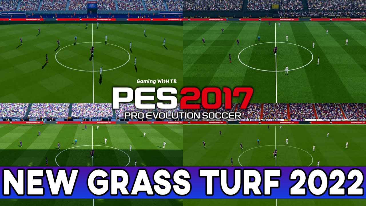 PES 2017 NEW GRASS TURF - YouTube