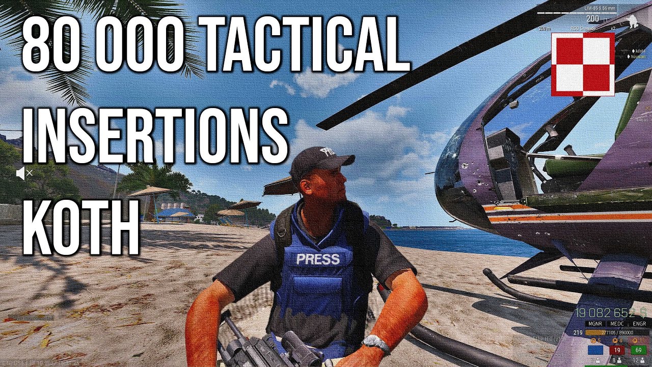 80 000 Tactical Insertions Arma 3 KOTH - First Person Pilot - YouTube