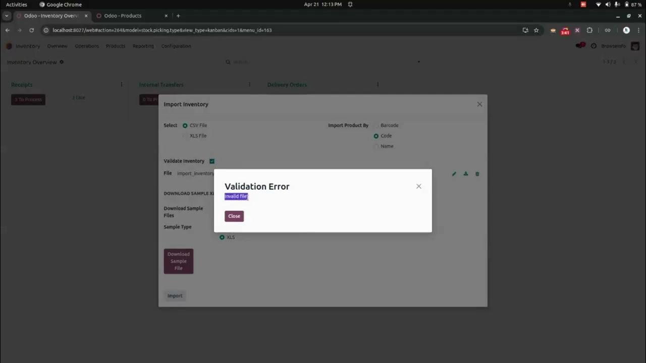 How to Import Stock Inventory from Excel/CSV File in Odoo | Import Stock Inventory - YouTube
