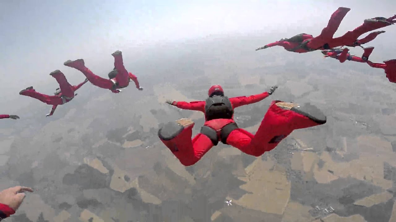 Polish Skydiving Record 100-Way (my pov) - YouTube