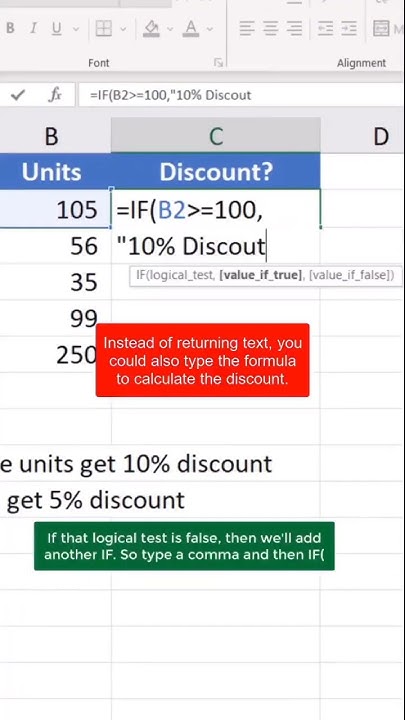 Nested If #excel #exceltutorial #exceltips #excelformula #viral #ai #shorts #short # ...