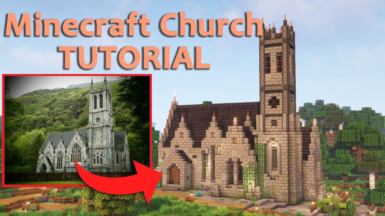 Minecraft - How to Build a Medieval Church [Tutorial] - YouTube