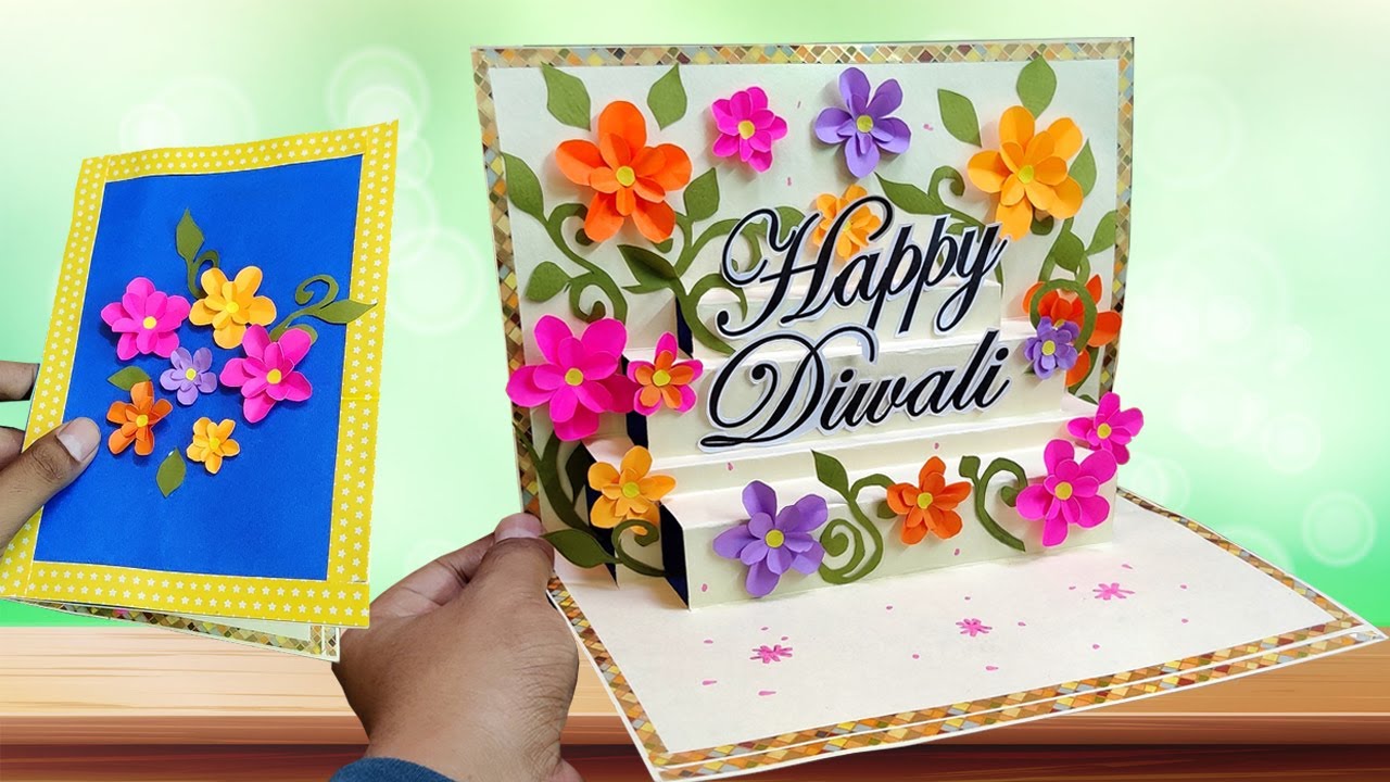 DIY Diwali pop up card / How to make Diwali greeting card 2025 - YouTube