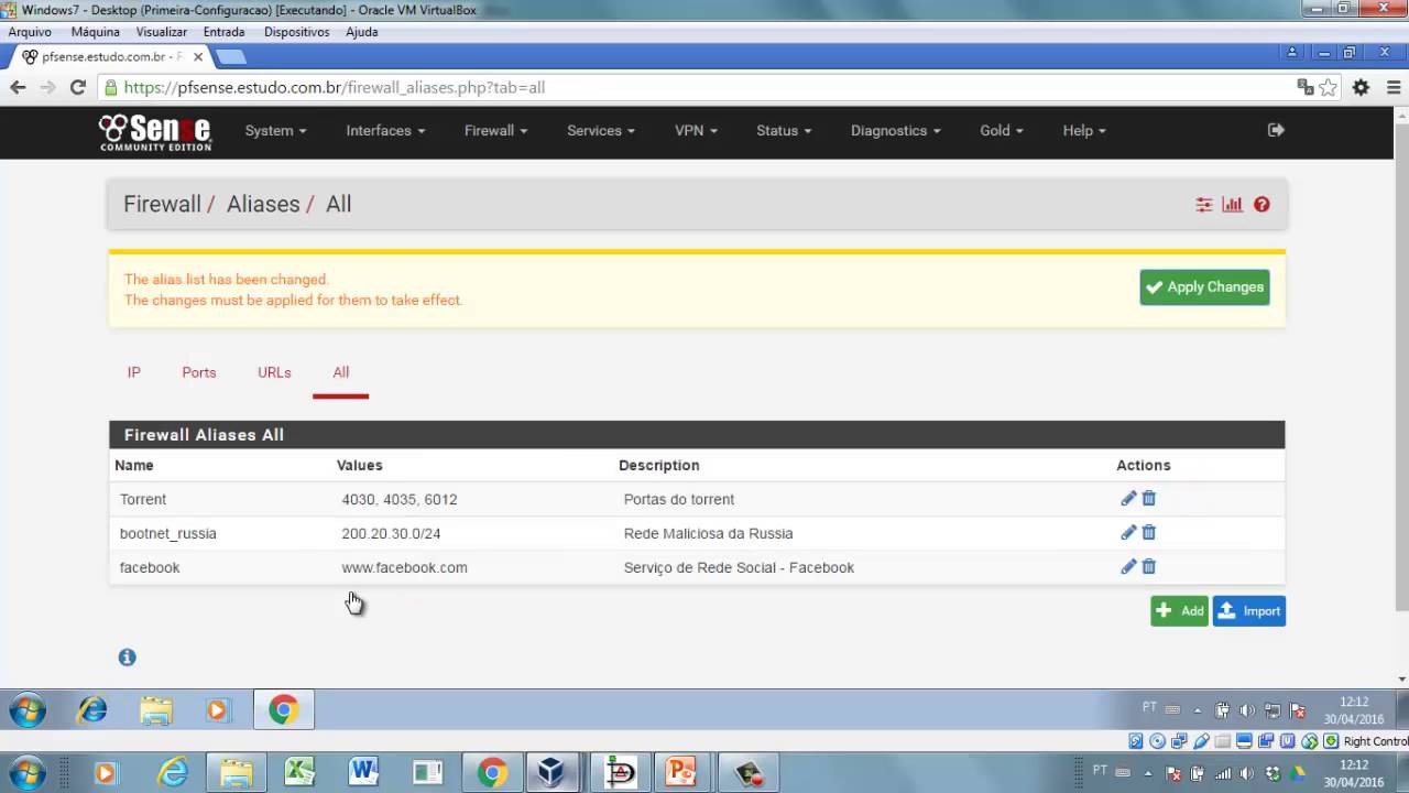 pfSense 2.3 - Curso Grátis - aula05 - Regras de Firewall - Como ...