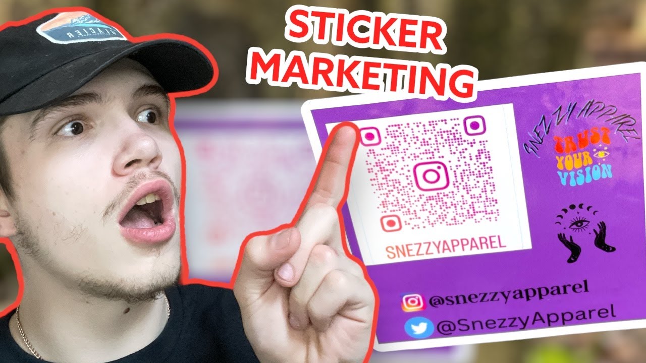 HOW TO MARKET YOUR CLOTHING BRAND! (STICKER MARKETING) - YouTube