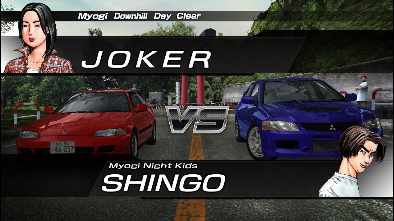 Initial D Arcade Stage Ver.4 "Myogi" - My Lan Evo 9 VS Shingo Shoji ...