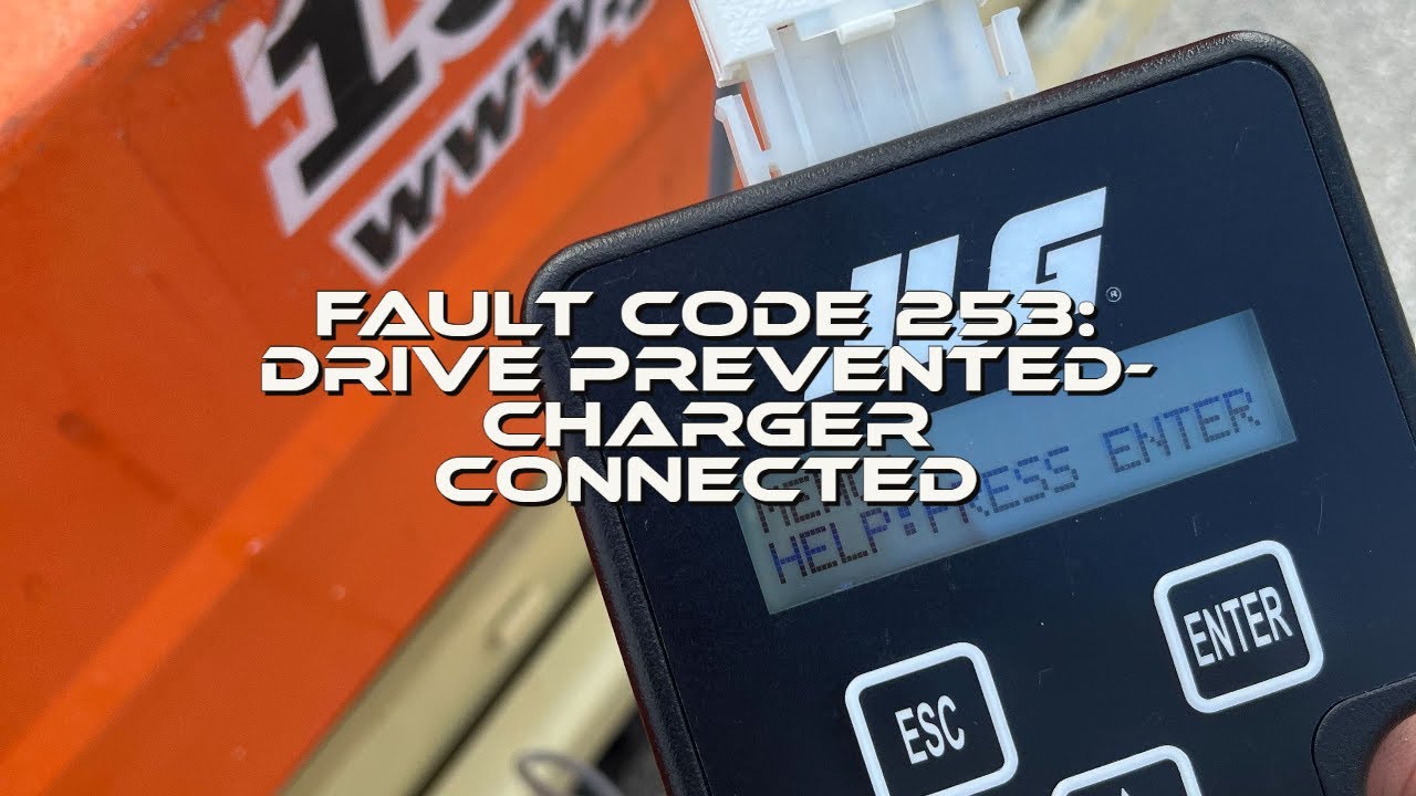 Fault Code 253: Drive Prevented - Charger Connected | JLG Electric Scissor Lift - YouTube