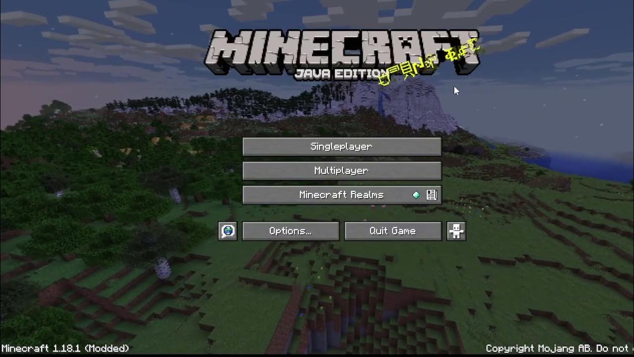 What is this minecraft title screen??? - YouTube