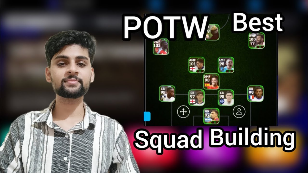 എന്റെ POTW Best Squad Building | E Football - YouTube