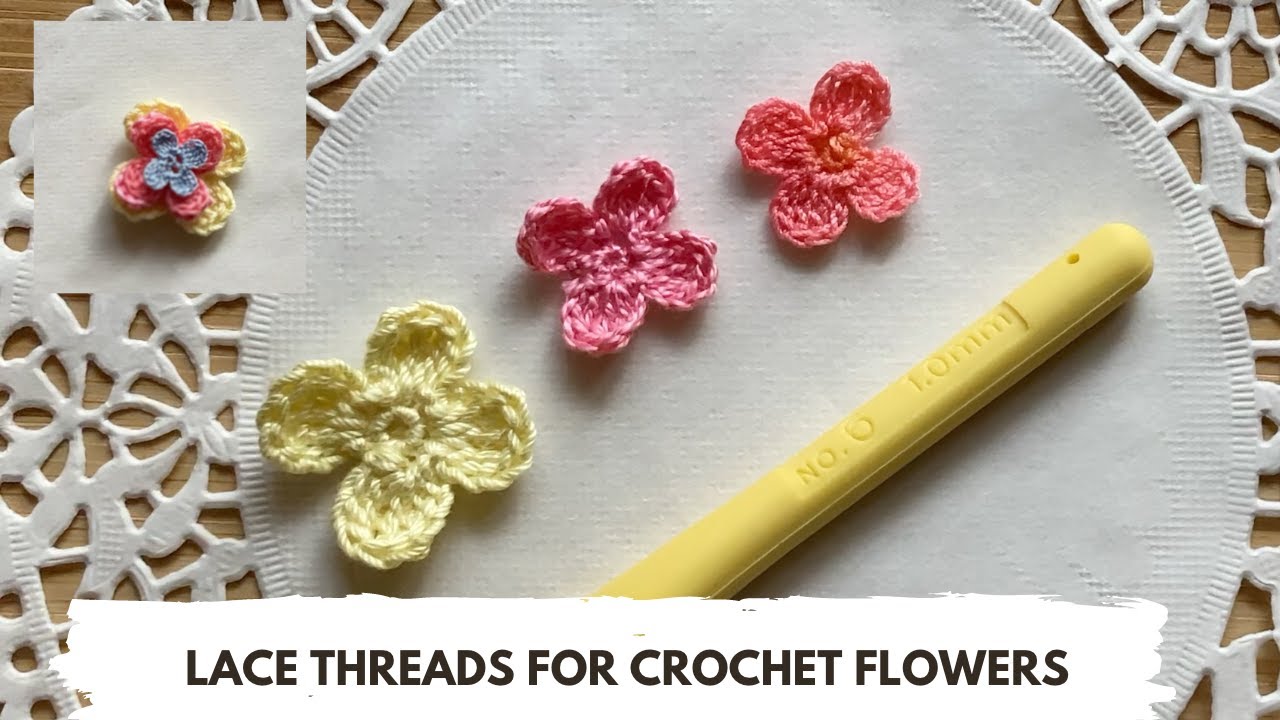 LACE THREADS FOR CROCHET FLOWERS| CROCHET THREADS I USE FOR JEWELRY ...