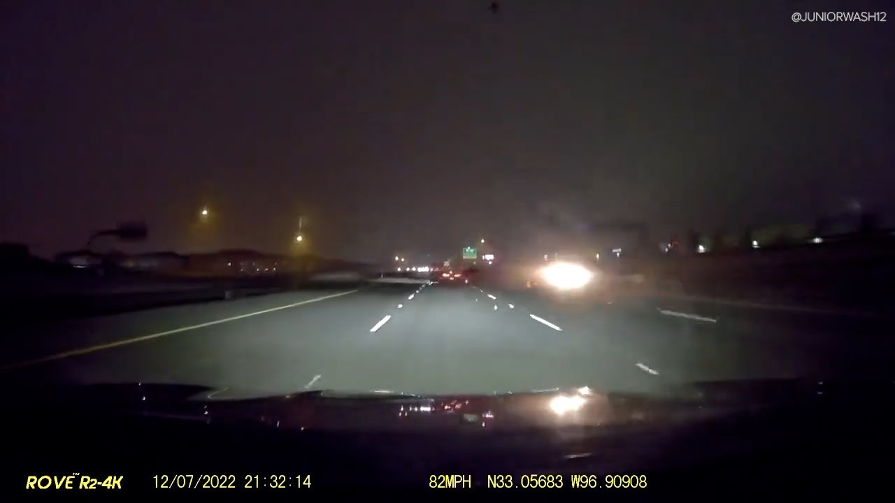 Raw video: Street racing ends in fiery crash on Texas highway - YouTube