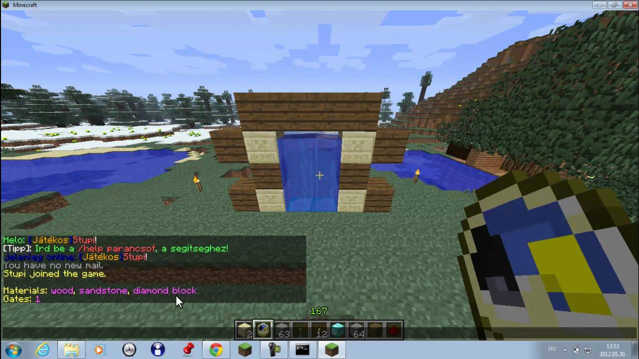 [HUN] Minecraft kapu - "CreativeGates" készítése használata | Tutorials ...
