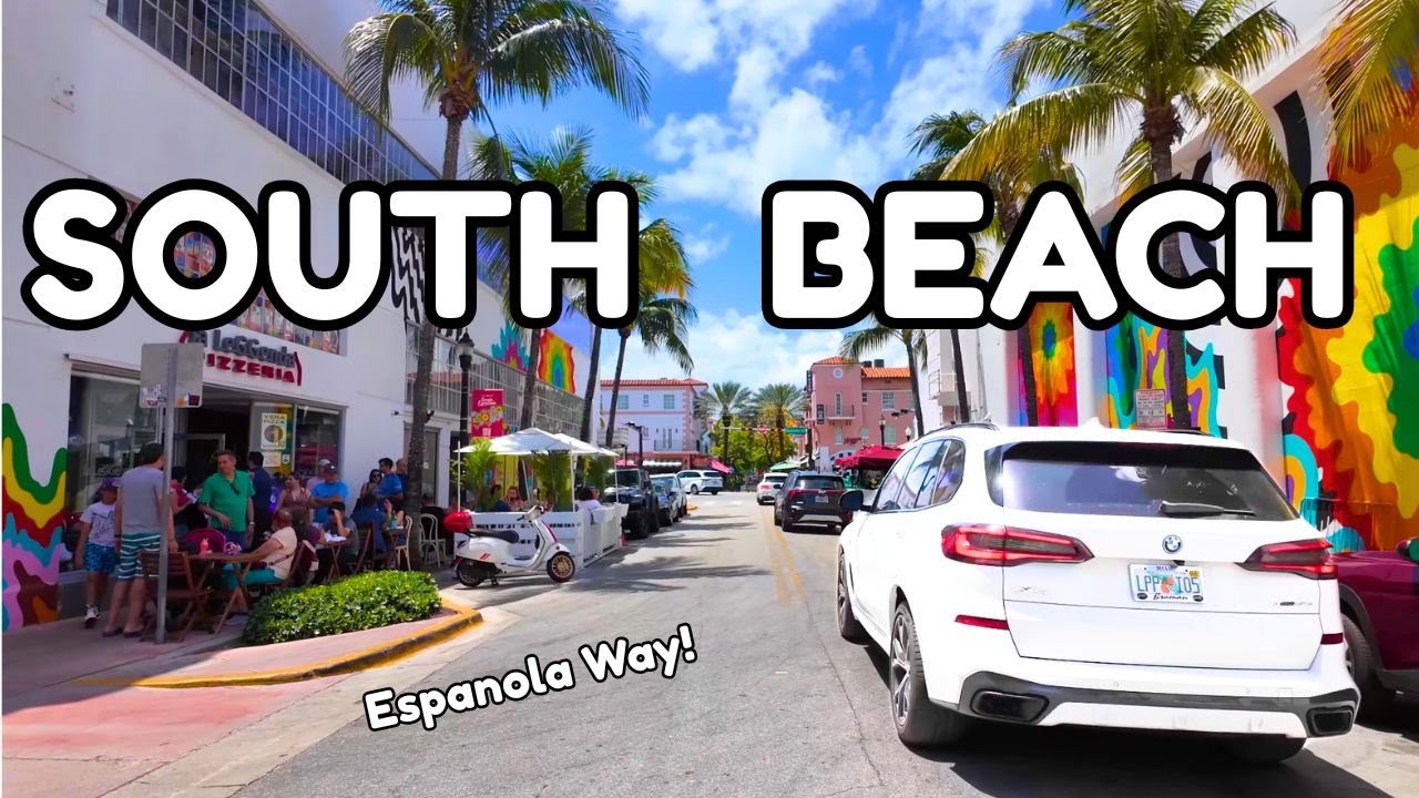 SOUTH BEACH Virtual Walking Tour! | Exploring Española Way Miami 2025 ...