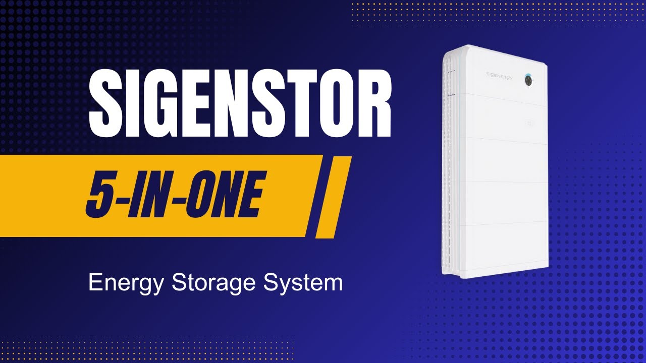 Sigenergy SigenStor - Integrated 5 in 1 energy storage system - YouTube