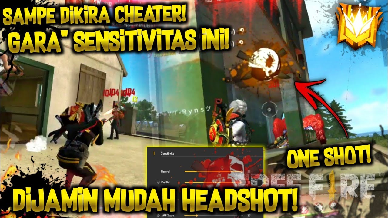 DIJAMIN HEADSHOT - SENSITIVITAS FREE FIRE - GARENA FREE FIRE - YouTube