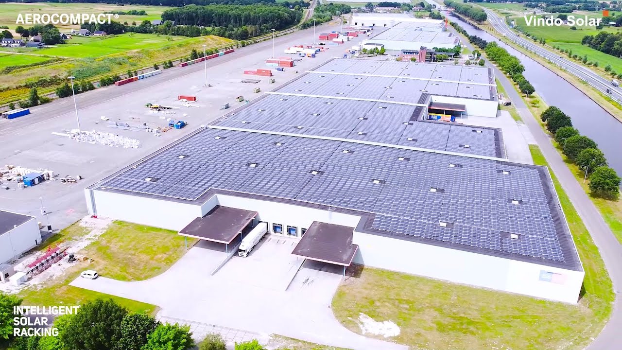 Aerocompact | 13 MW rooftop installation | CompactFLAT - YouTube