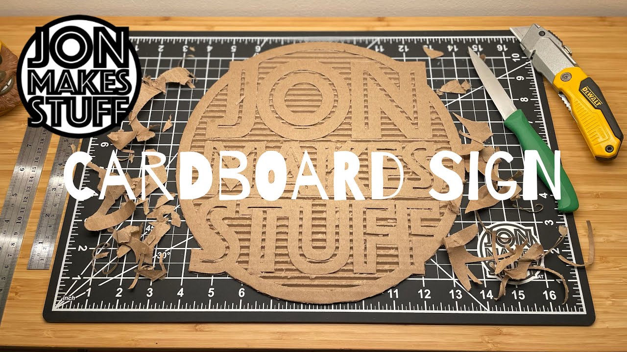 Cardboard Sign - YouTube